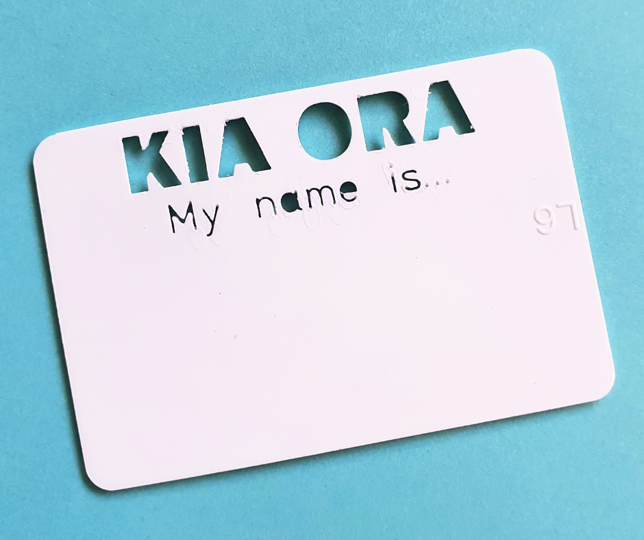 Reusable Name Tag | Recycled Ice Cream Container Lids – Remix Plastic