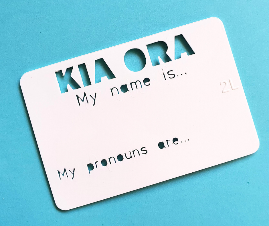 Reusable Name Tag | Recycled Ice Cream Container Lids – Remix Plastic